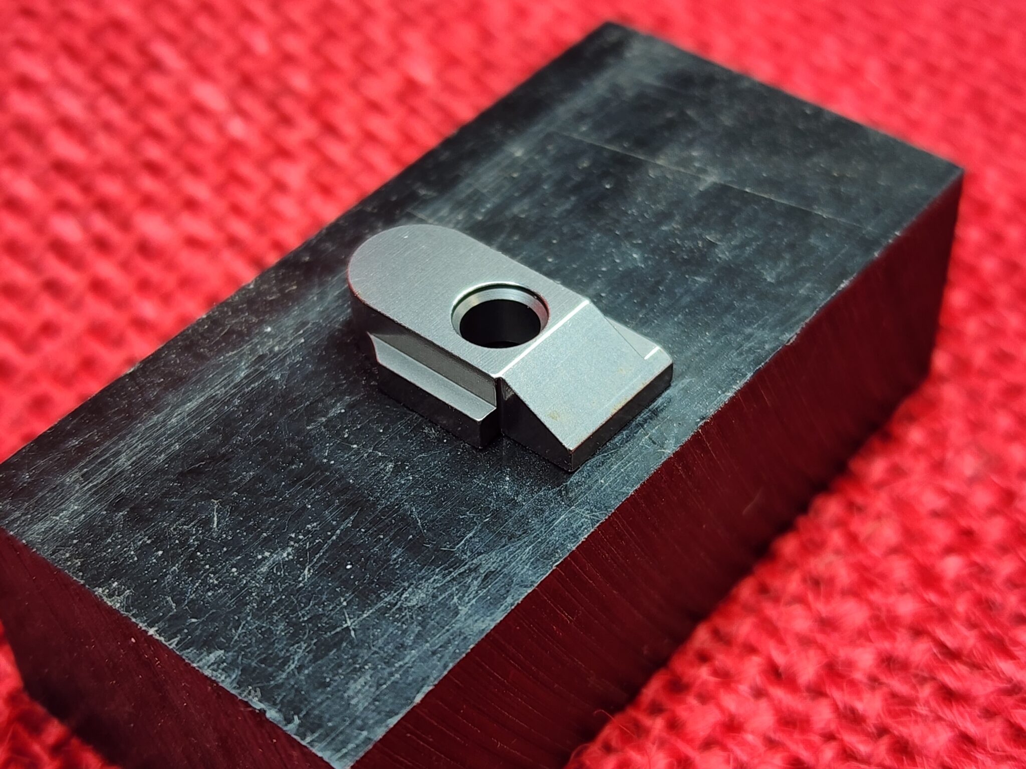 Beveled firing pin stop for reduced loads. As always tool steel and ...